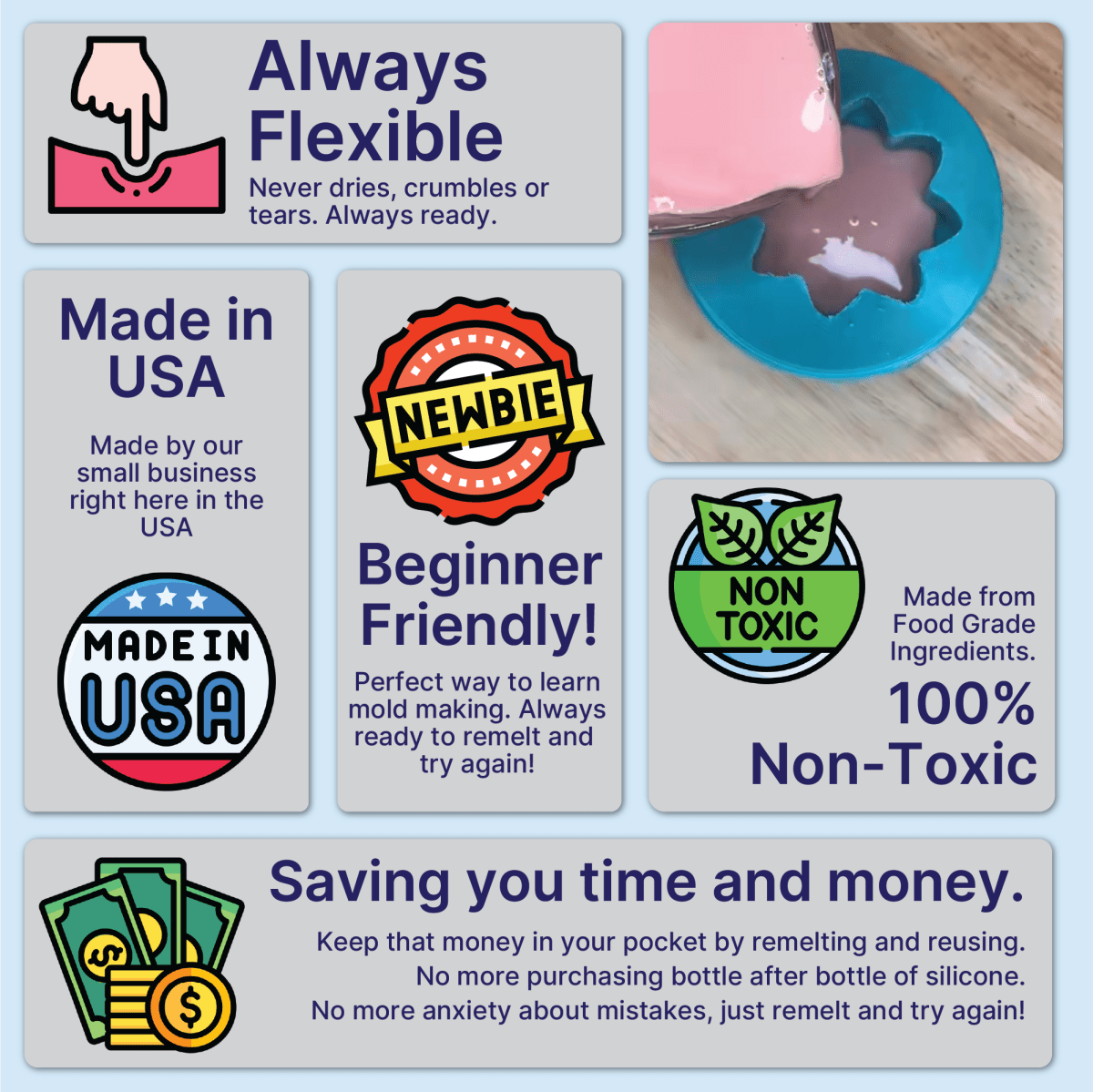 Silicone Free Mold Maker | High Detail | Remeltable – SiliNOT!